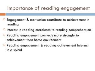 Motivation Engagement Of Striving Readers | PPT