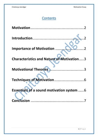 Motivation: How it is created? | PDF
