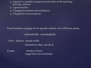 Motivation factors in language learning | PPTX