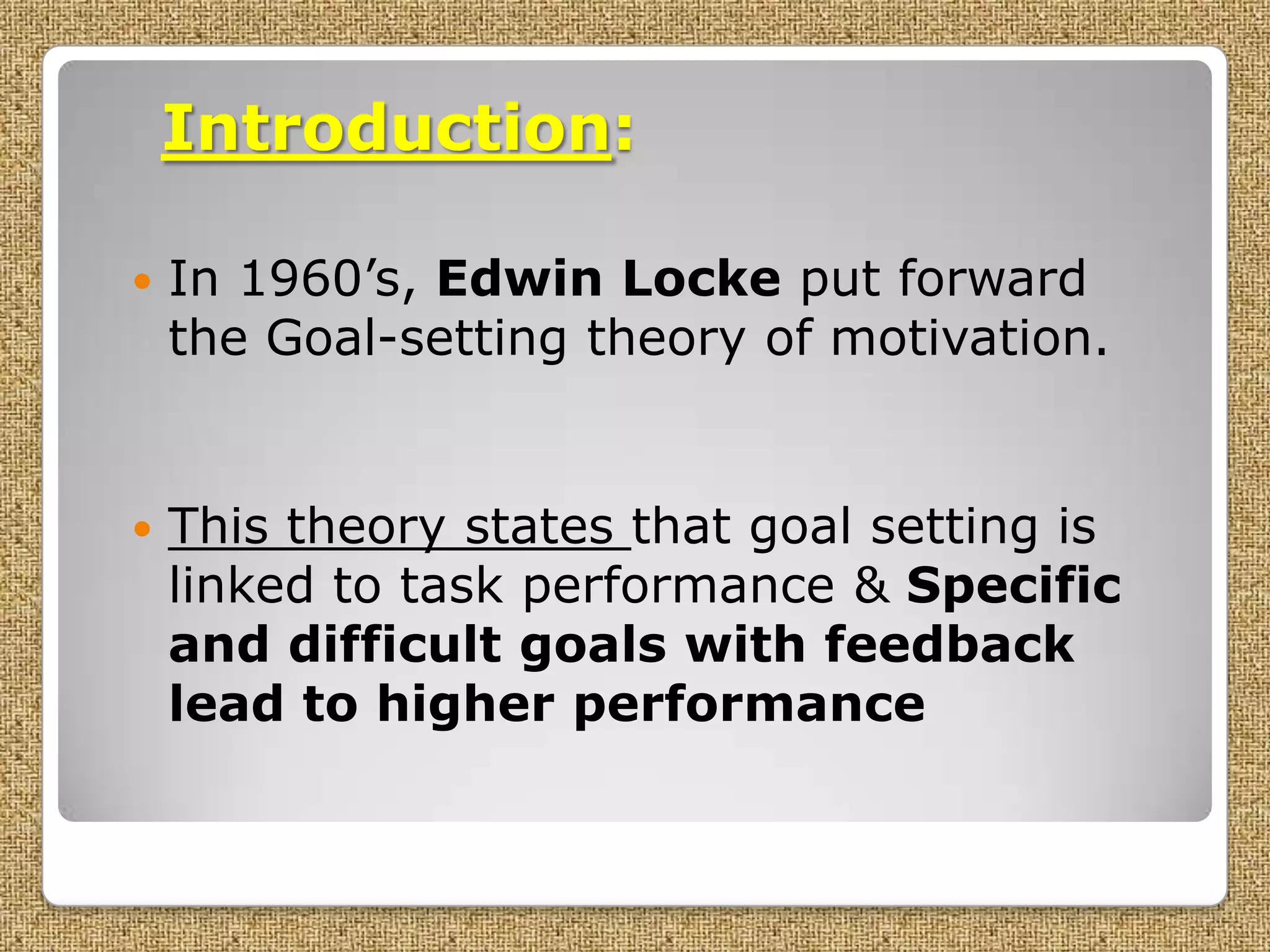 Motivation (goal setting) By IISWBM students | PPTX