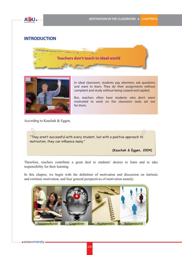 Motivation in classroom | PDF