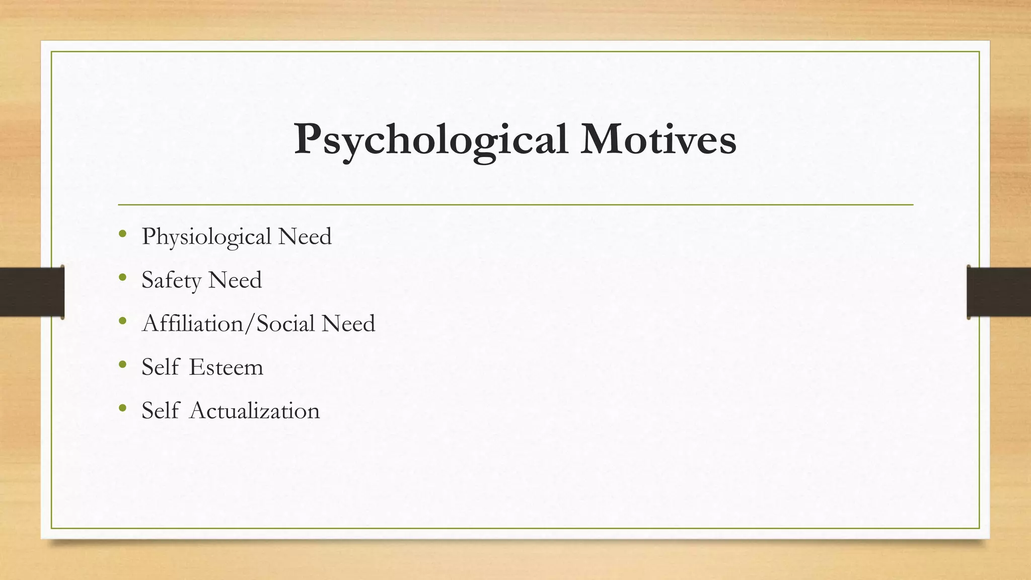 Introduction of Motivation in psychology | PPTX