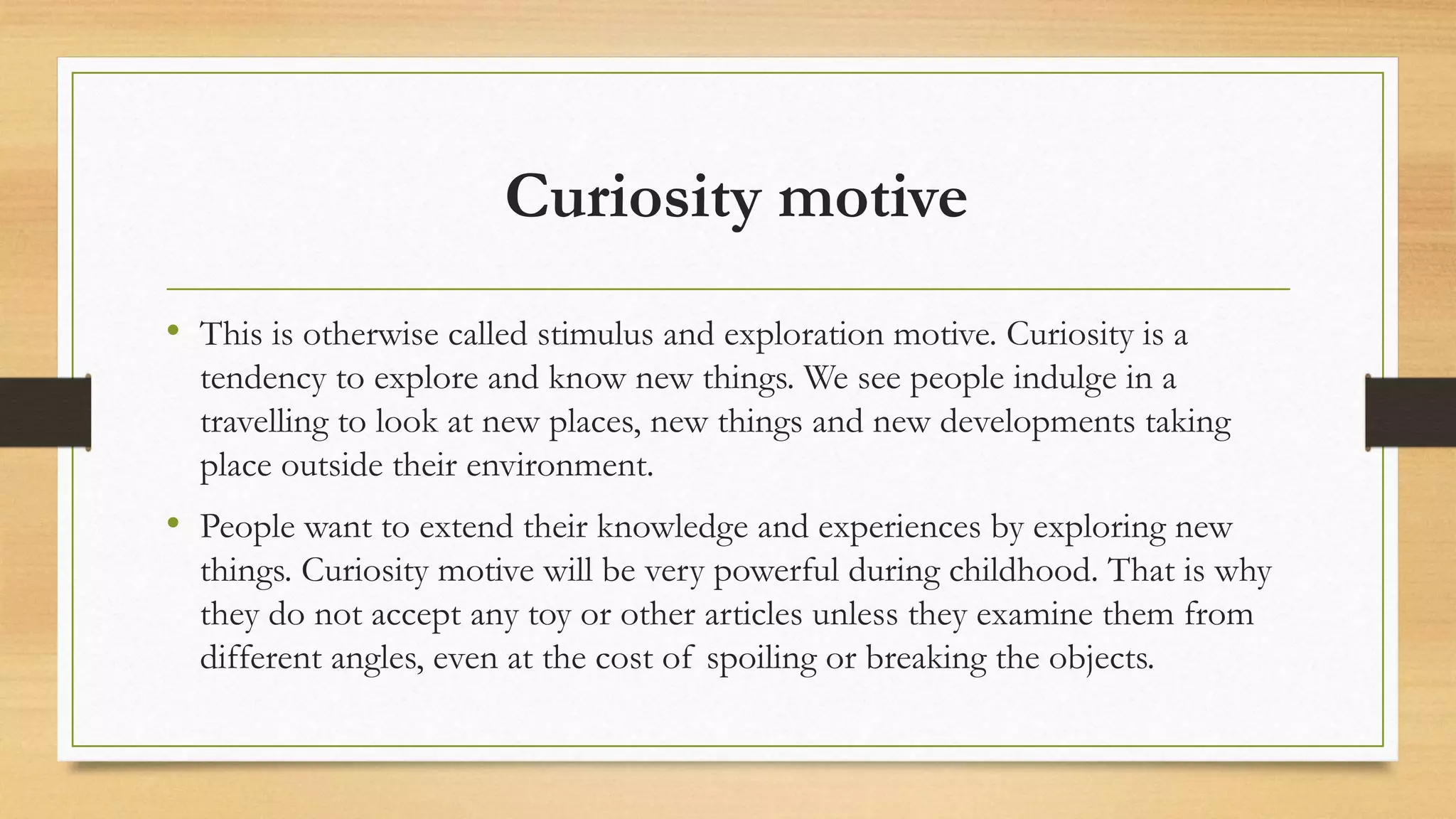 Introduction of Motivation in psychology | PPTX