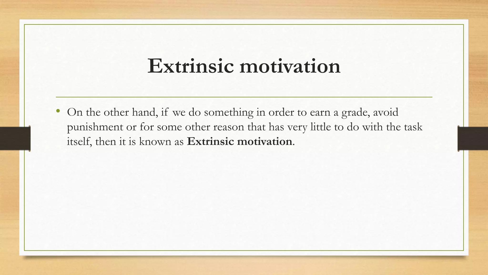 Introduction of Motivation in psychology | PPTX
