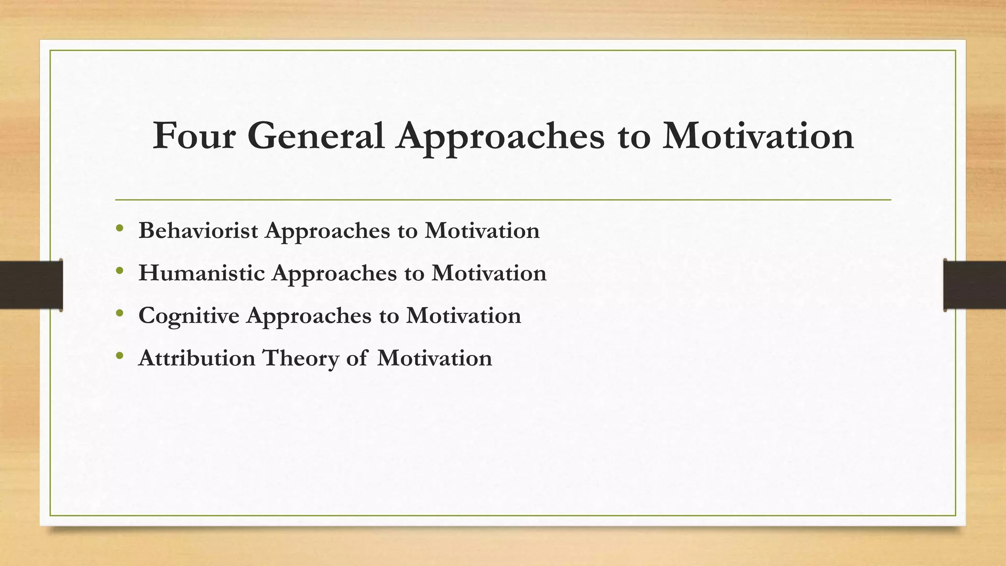 Introduction of Motivation in psychology | PPTX
