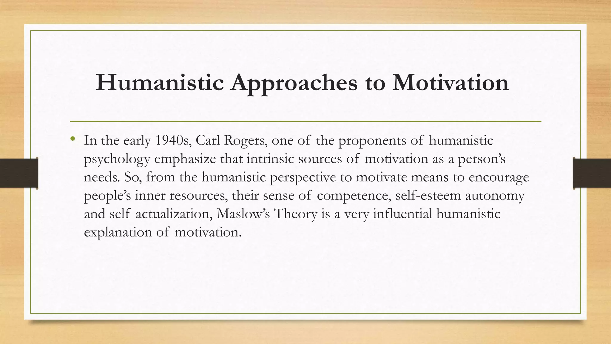 Introduction of Motivation in psychology | PPTX