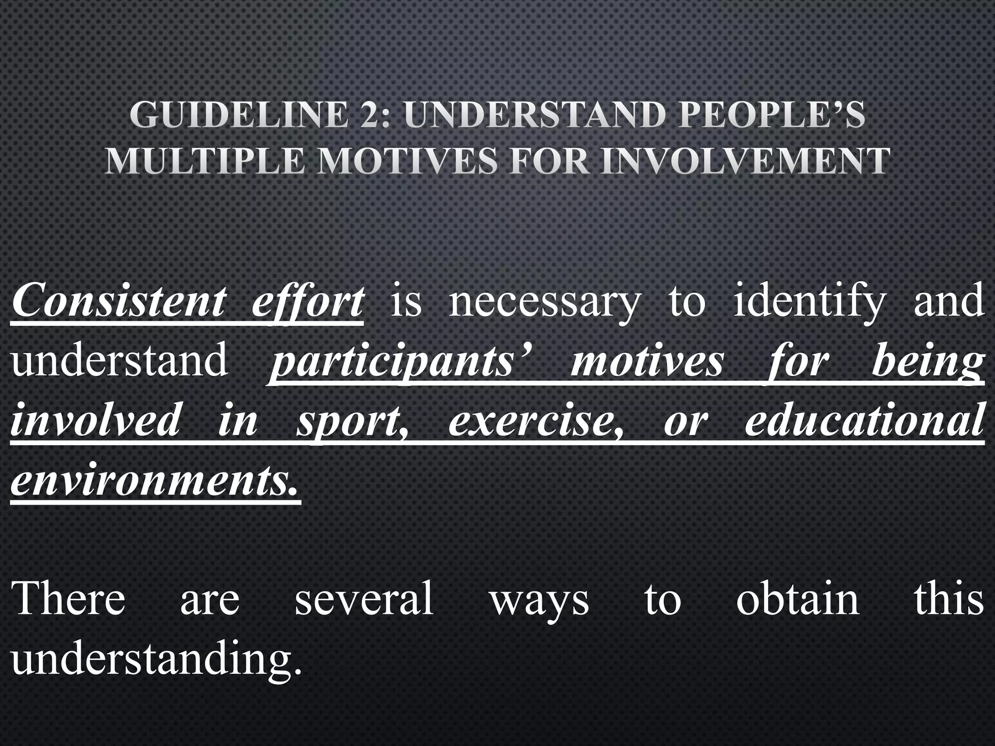 Motivation in sports | PDF