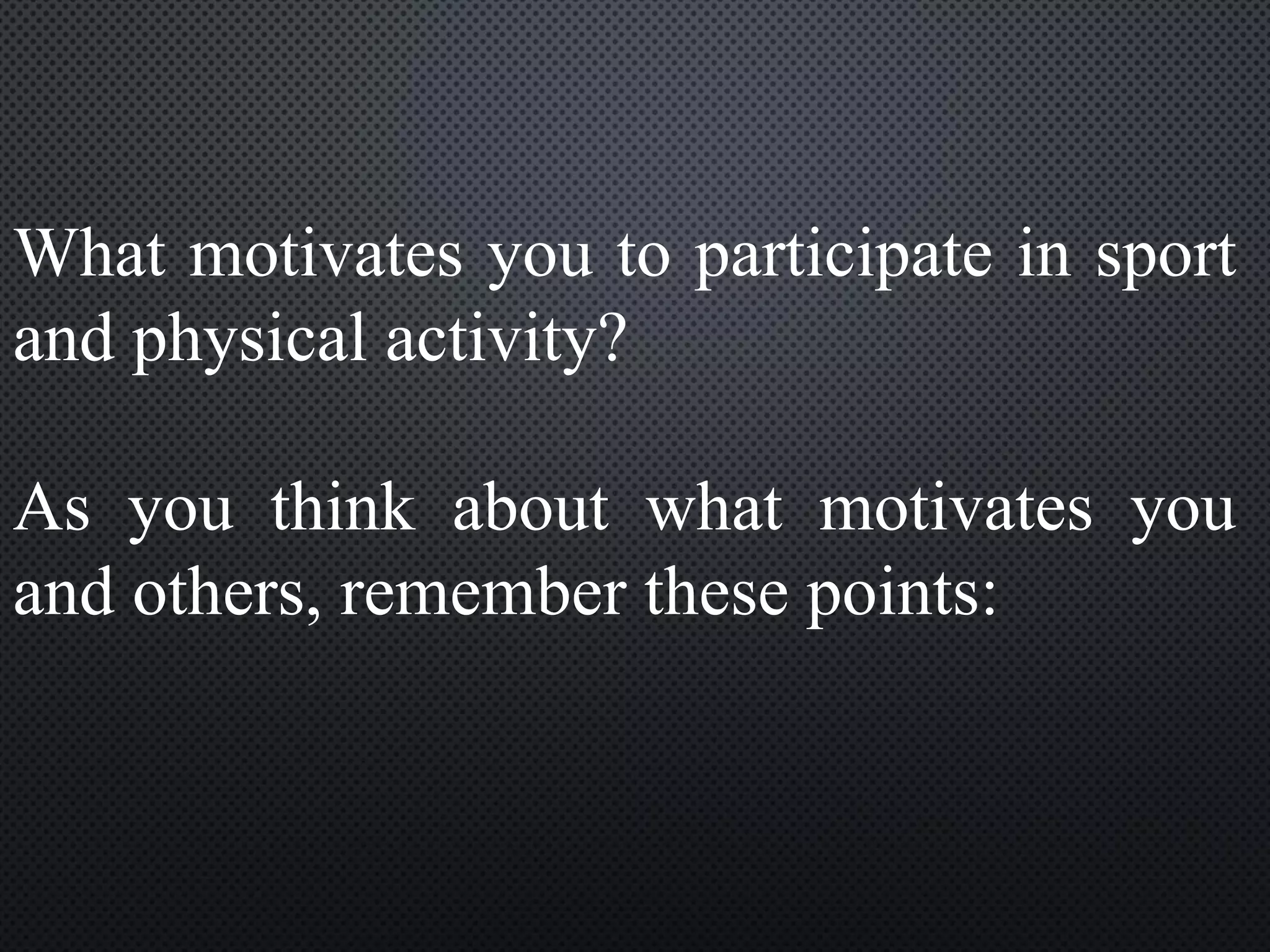 Motivation in sports | PDF