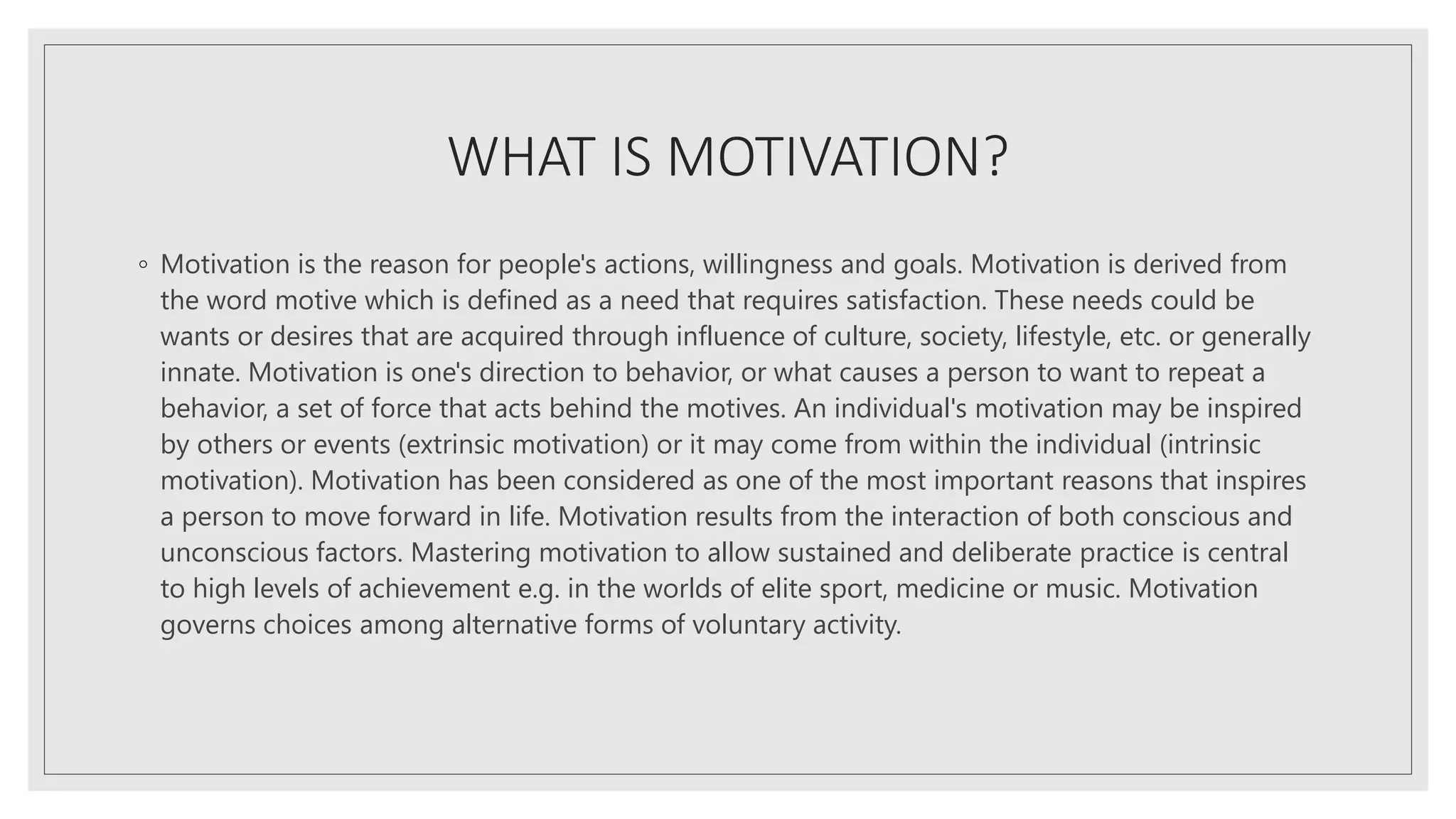 Motivation in sports | PPTX