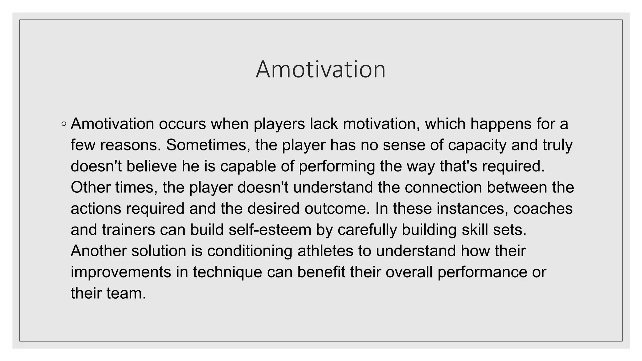 Motivation in sports | PPTX