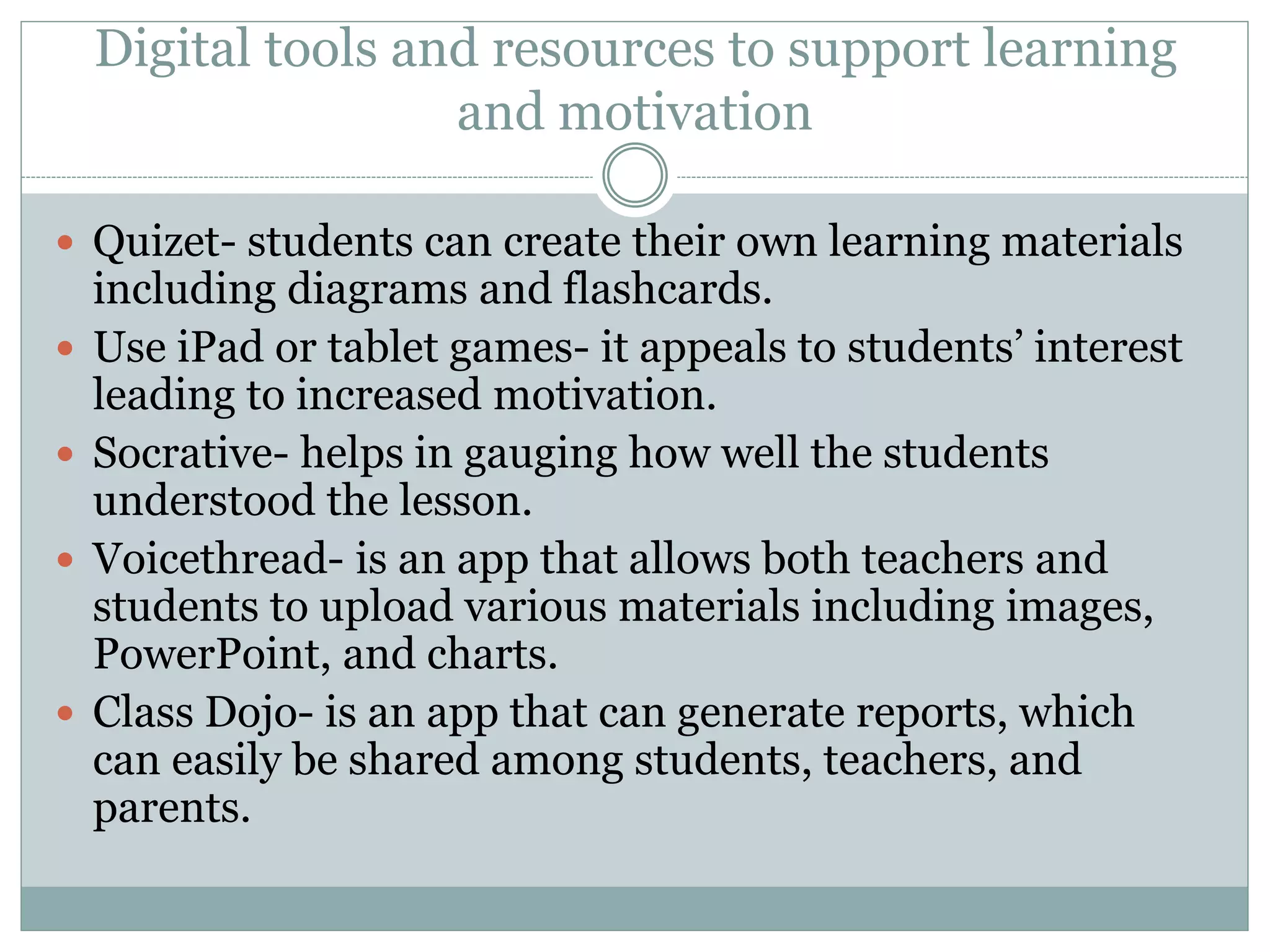 Motivation in the classroom | PPTX