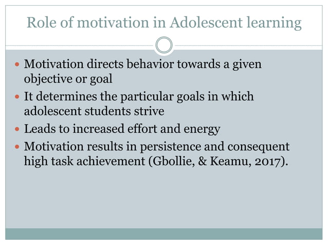 Motivation in the classroom | PPTX