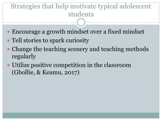 Motivation in the classroom | PPTX