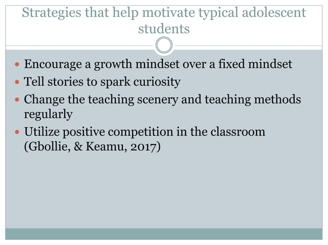 Motivation in the classroom | PPTX