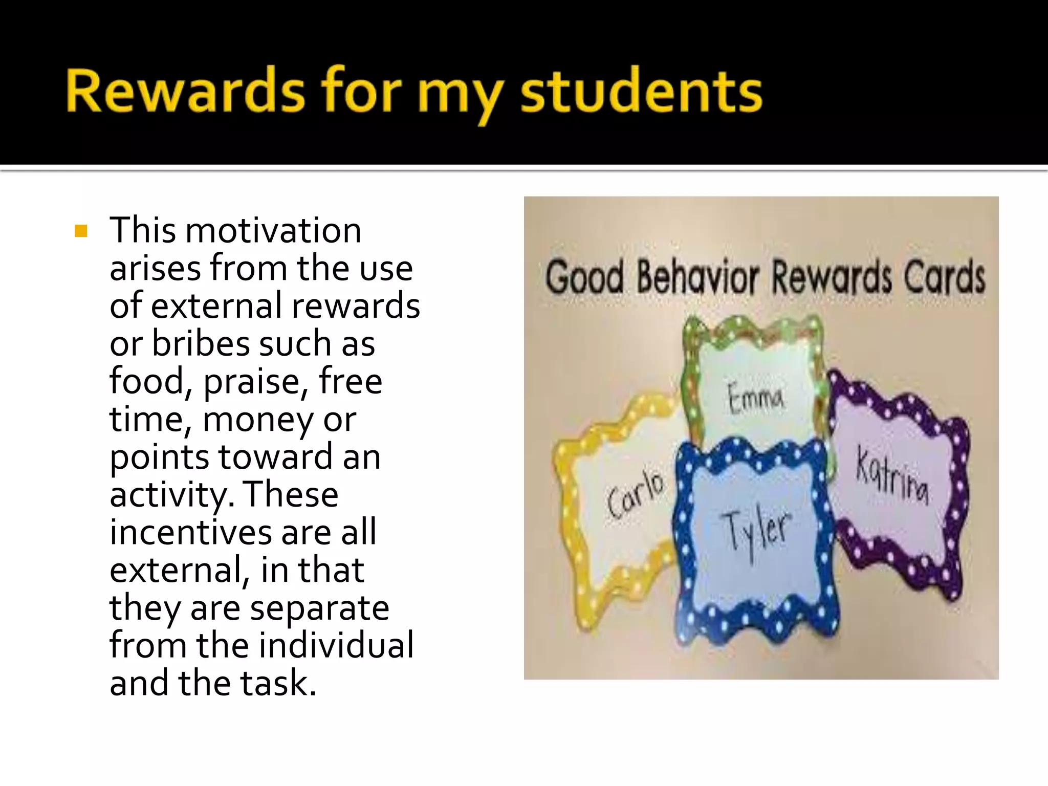 Motivation in the classroom | PPTX