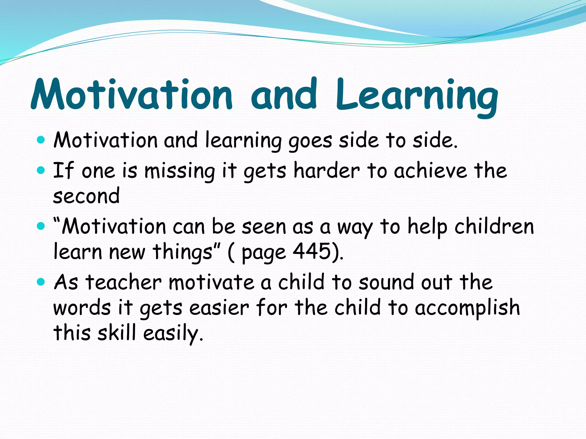 Motivation is a key to success | PPTX