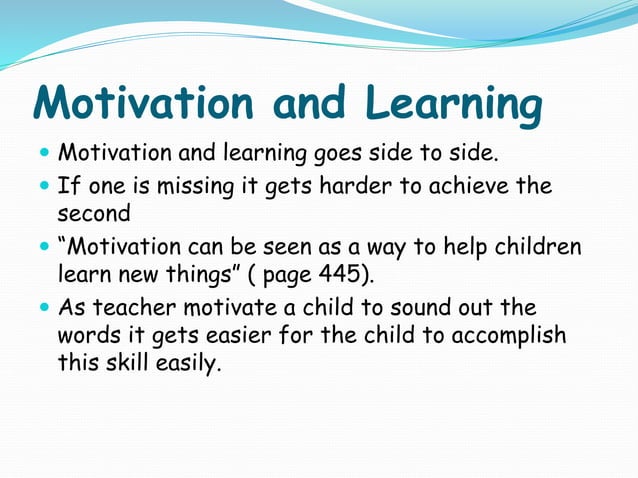 Motivation is a key to success | PPT