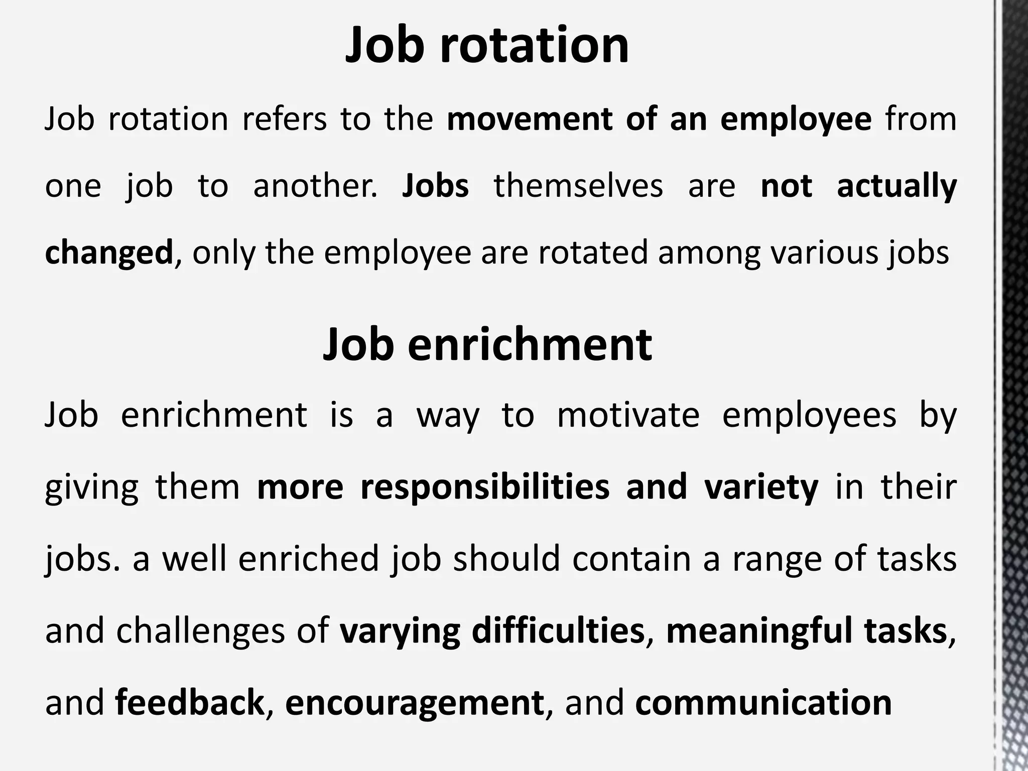 Motivation, job design and performance | PPTX