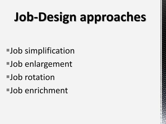 Motivation, job design and performance | PPTX