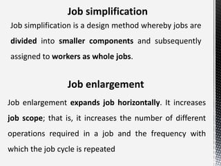 Motivation, job design and performance | PPTX