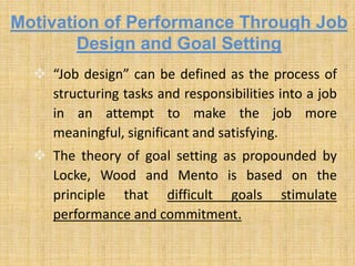 Motivation & job performance | PPTX