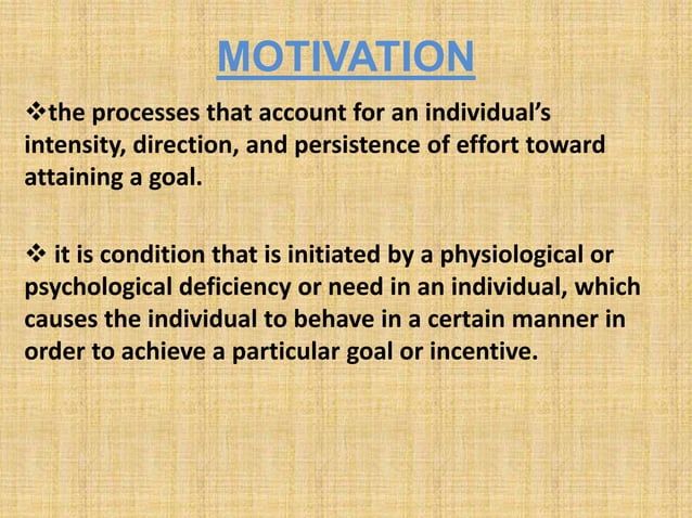 Motivation & job performance | PPTX | Careers