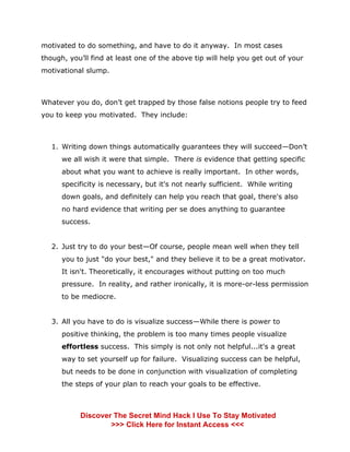 MOTIVATION Made Simple | PDF