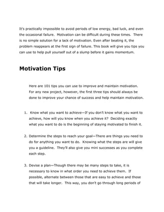 MOTIVATION Made Simple | PDF