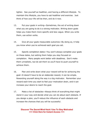 MOTIVATION Made Simple | PDF