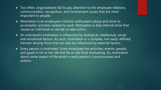 Motivation of employees | PPTX