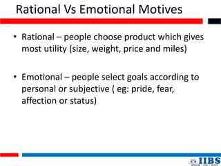 Motivation on consumer behaviour | PPTX