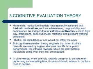 Theories of motivation in organizational behavior ppt.ppt