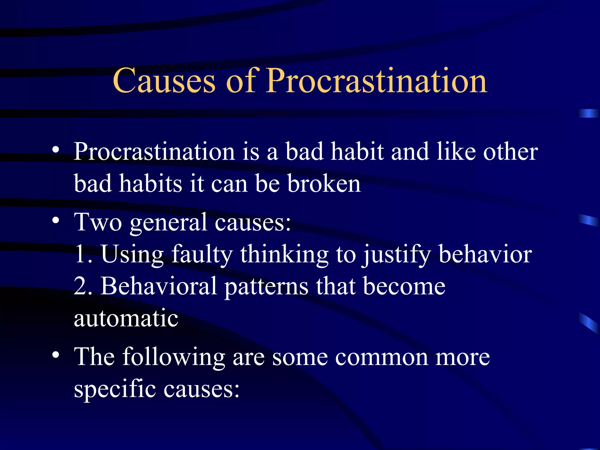 Motivation & Procrastination | PPT