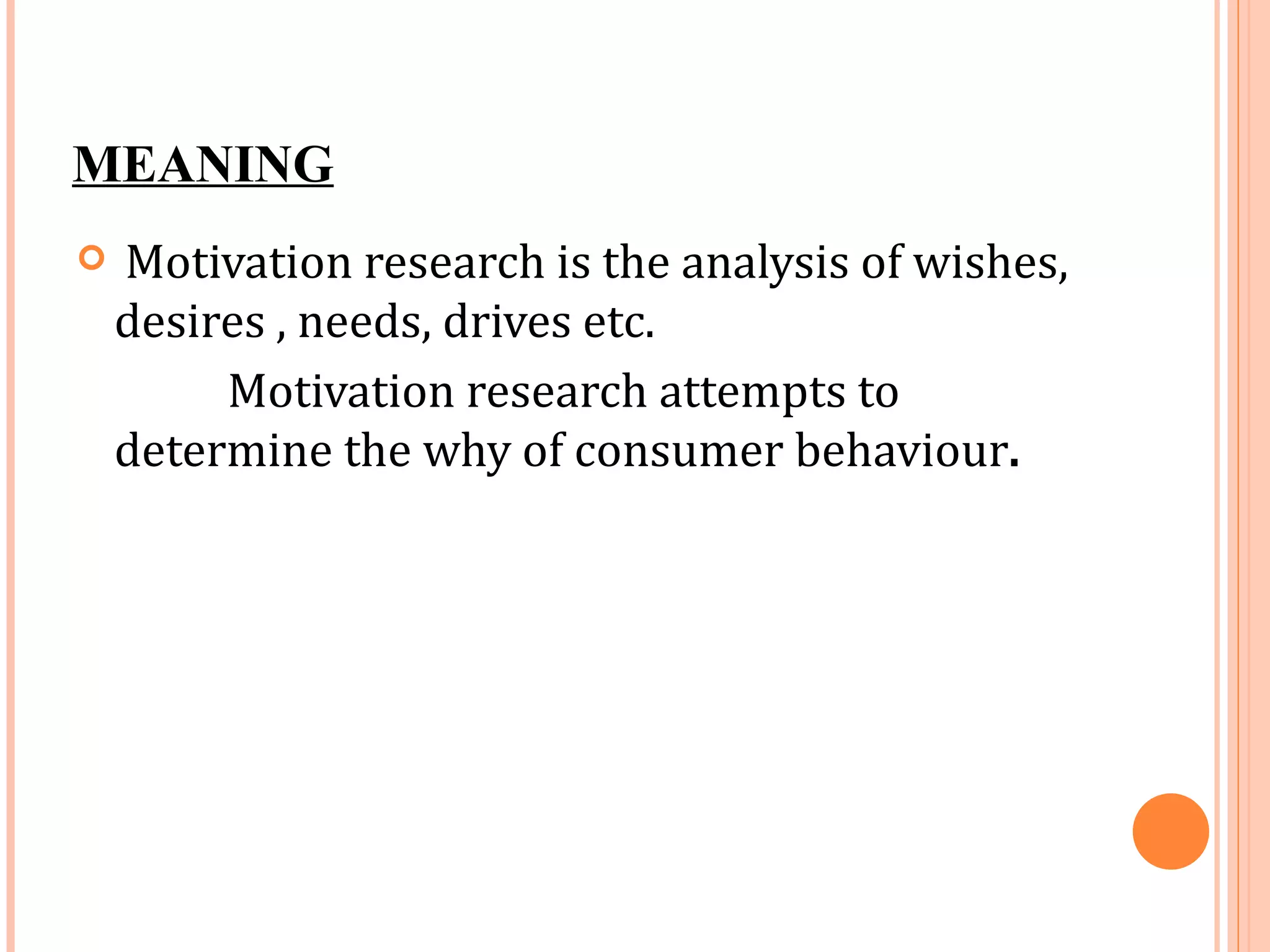 Motivation research | PPT