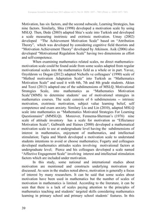 Motivation scale | PDF | Educational Assessment | Education