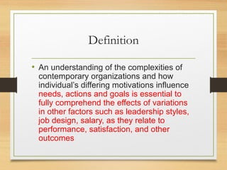 Motivation and Motivation theories | PPT