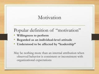 Motivation and Motivation theories | PPT