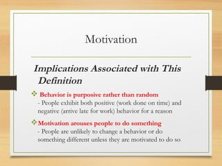 Motivation and Motivation theories | PPT