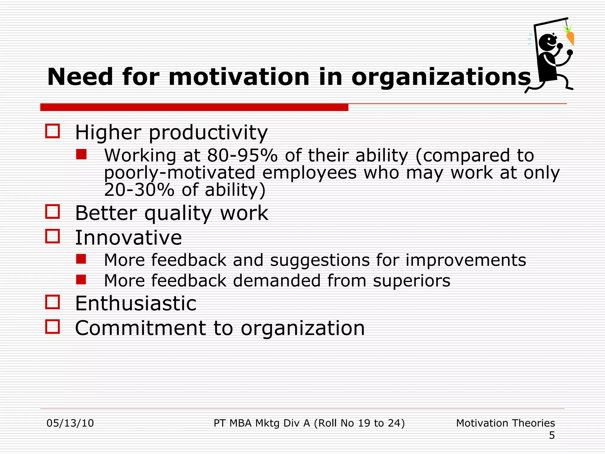 Motivation Theories | PPT