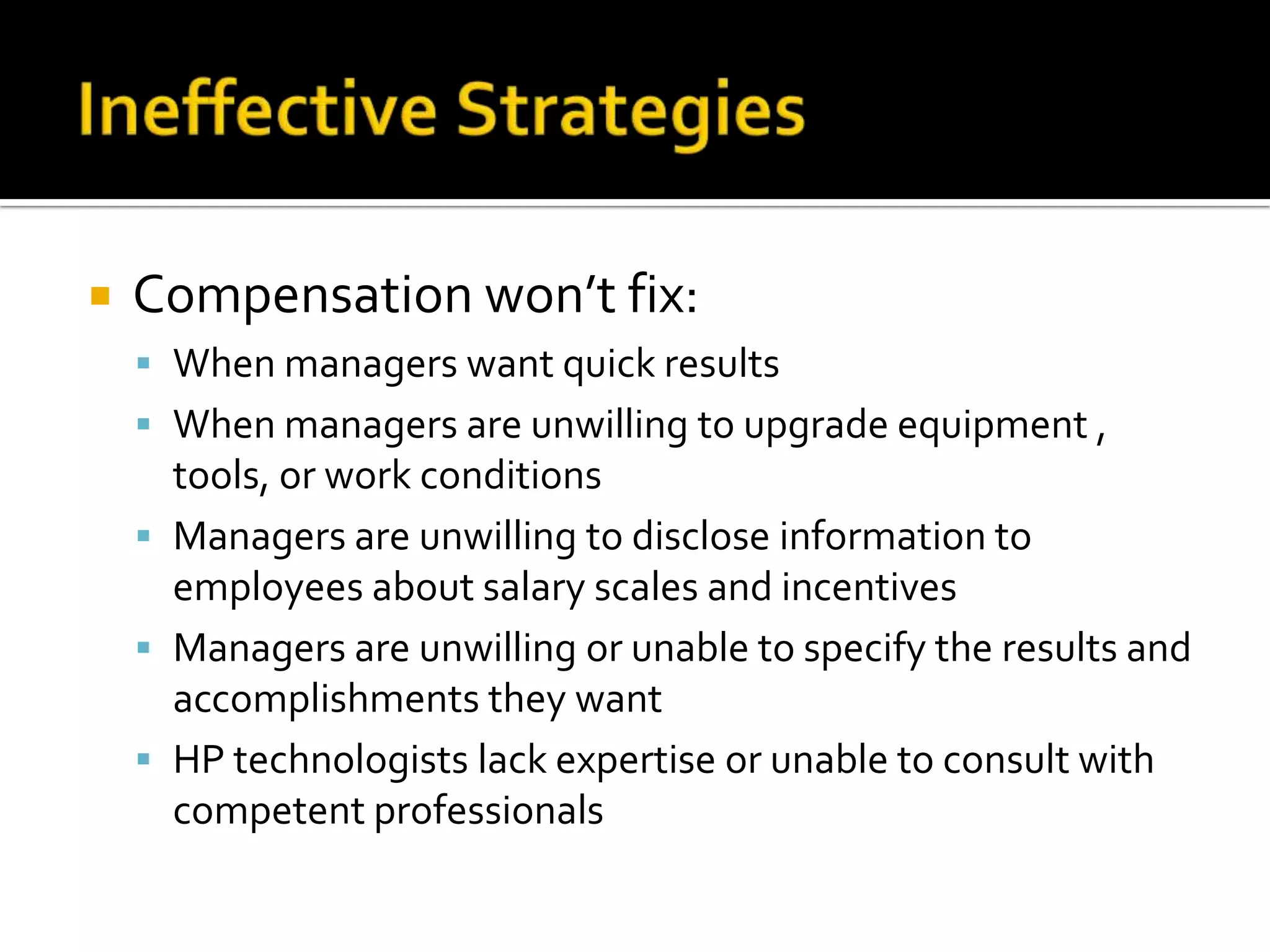 Motivation through compensation | PPTX