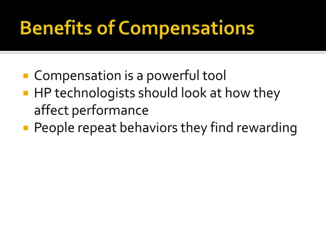 Motivation through compensation | PPTX