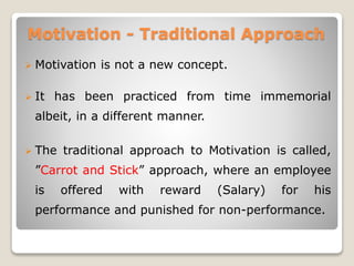 MOTIVATION - MEANING, DEFINITION AND NATURE | PPTX