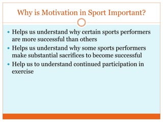 Motivation in sports | PPTX