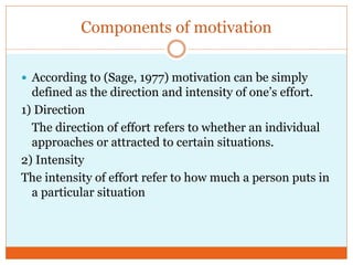 Motivation in sports | PPTX