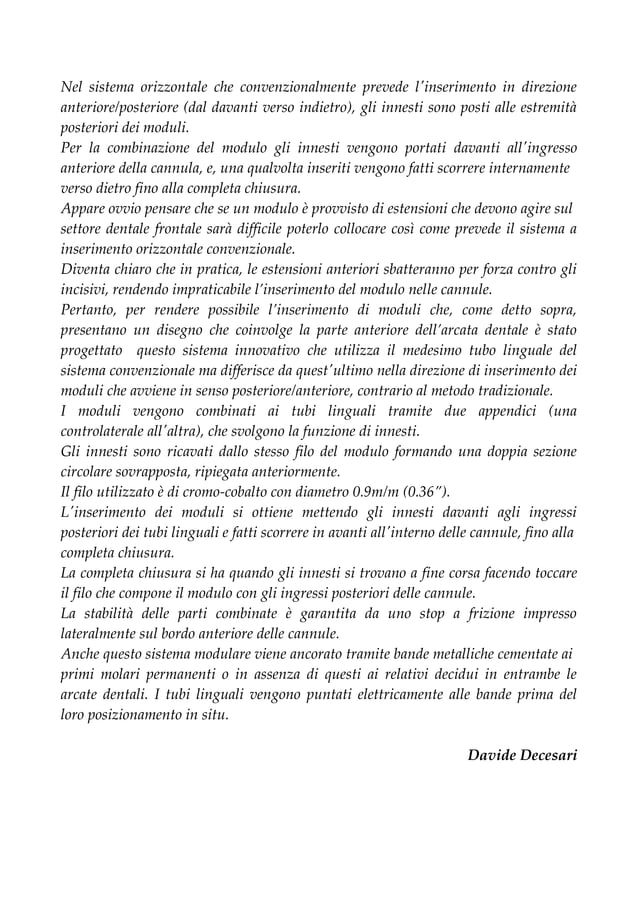 Arco Palatale® Arco Linguale® | PDF