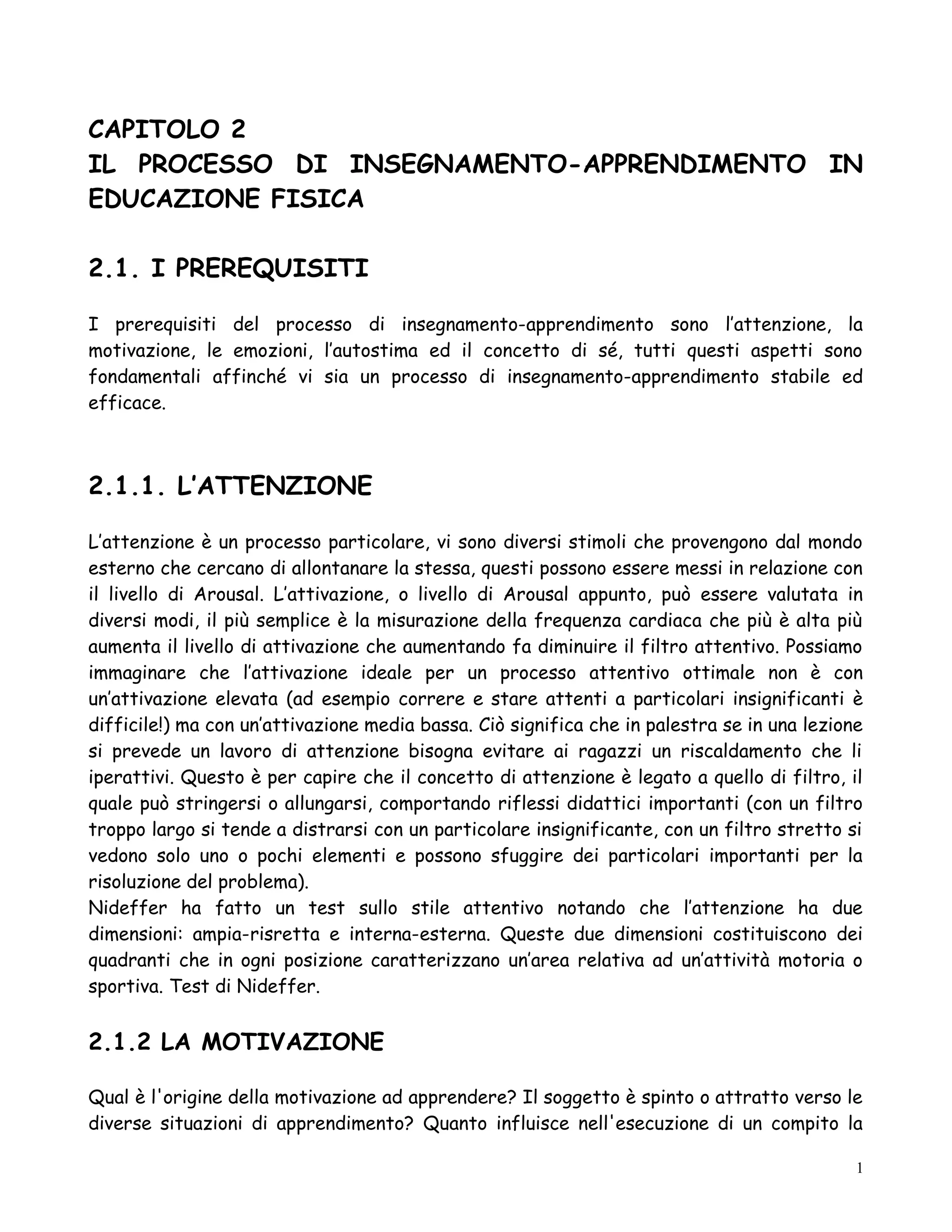 Motivazione 1 | DOC