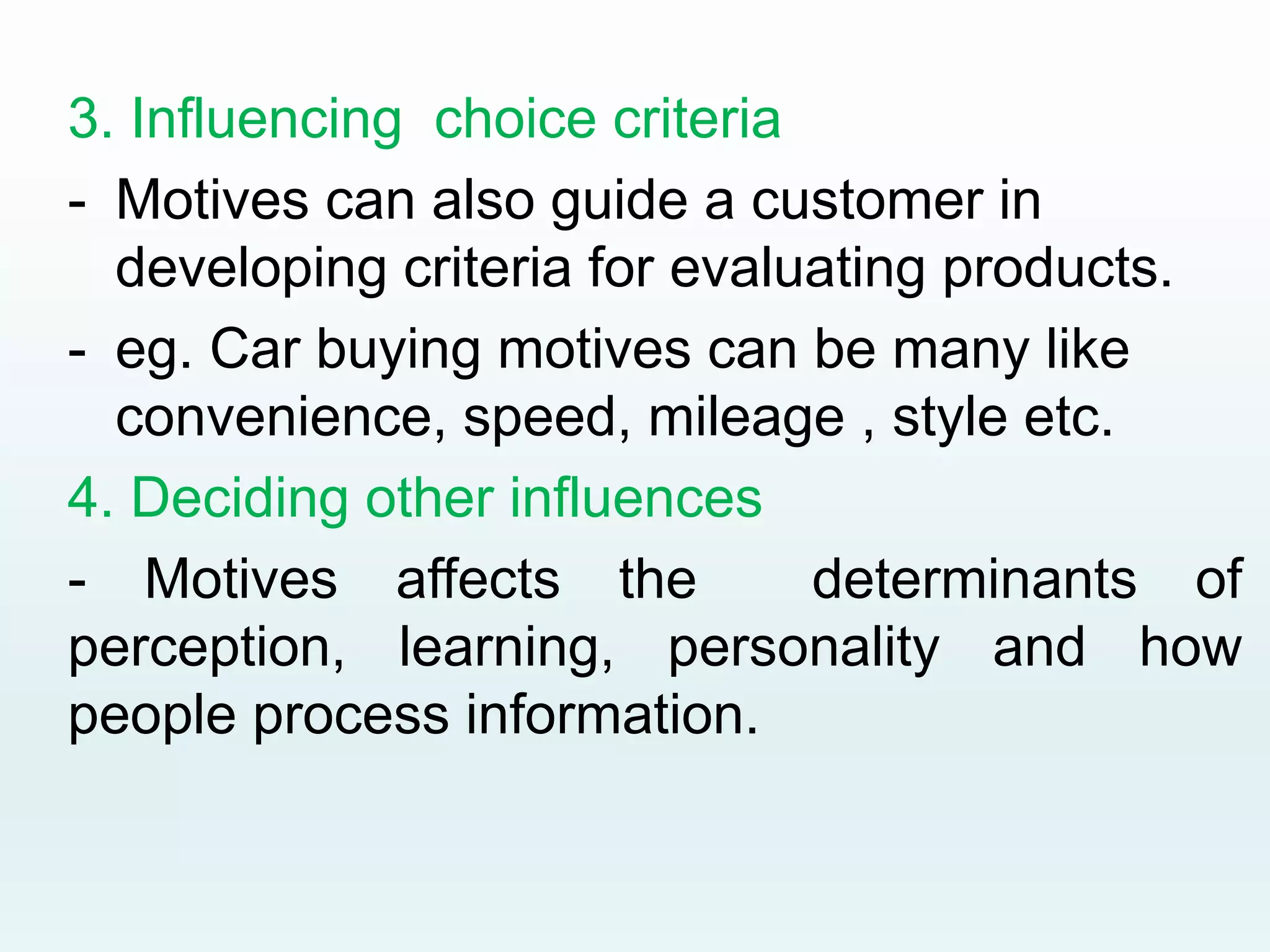 Motives in consumer behaviour | PPT