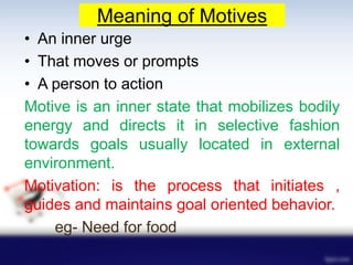 Motives in consumer behaviour | PPT