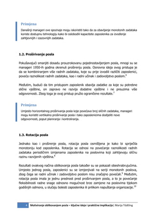 Motiviranje oblikovanjem posla | PDF