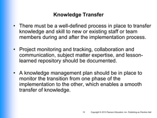Operational and Postimplementation in enterprise systems erp.ppt